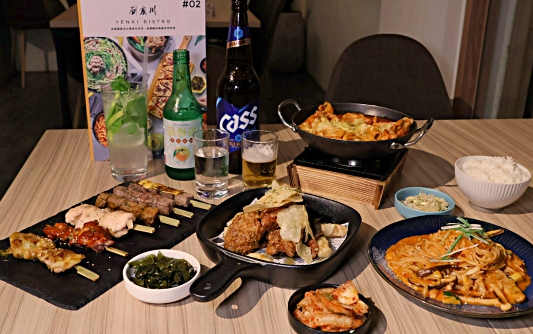 中和韓式料理推薦｜劉震川 Yenki Bistro：韓義創意餐酒館，早午餐營業到凌晨 – 瑪西隨筆